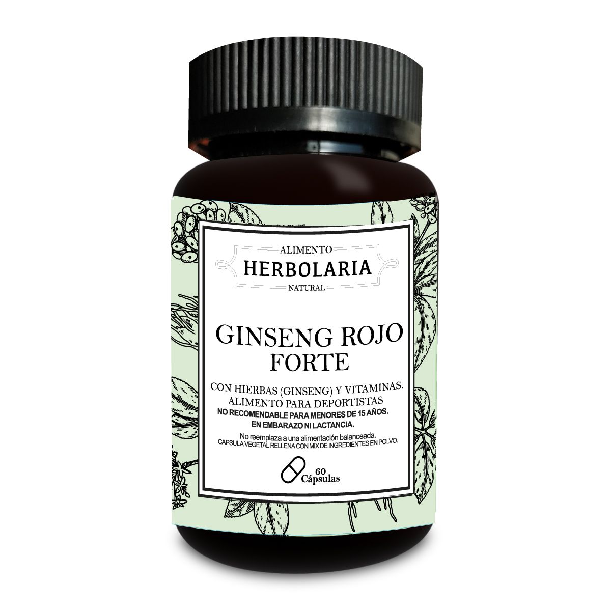 GINSENG ROJO FORTE 60 Cápsulas Vegetales